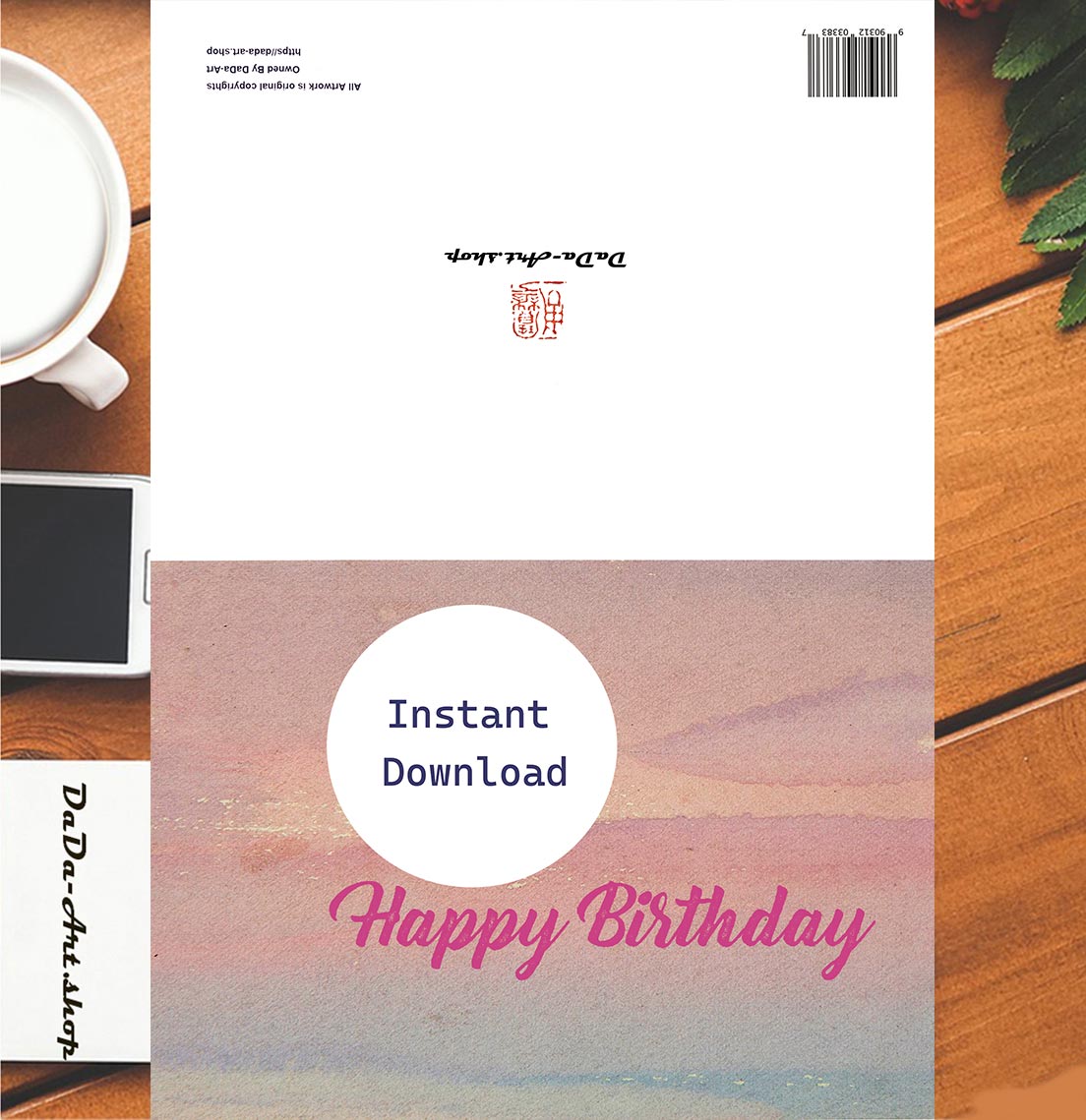 Birthday card - Dada-Art